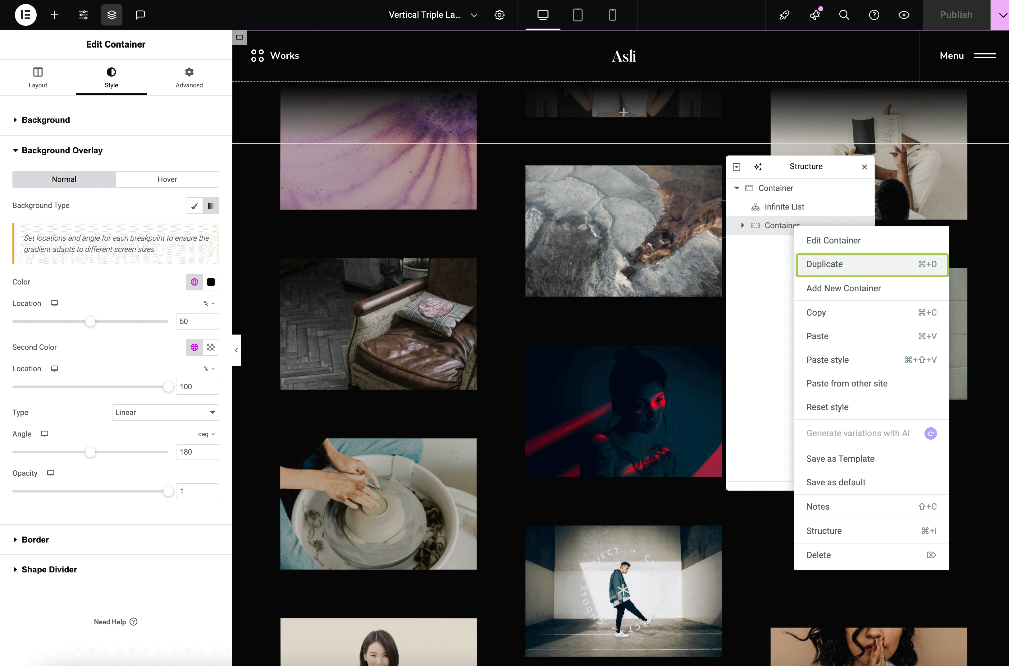 Getting Dynamic Header Height Value | Asli